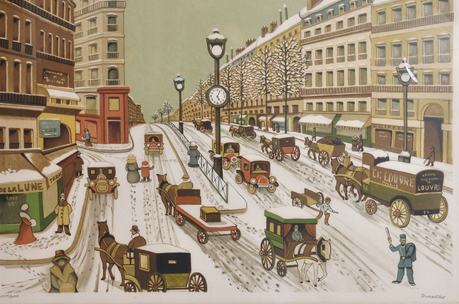 Lithographie signée Duranton