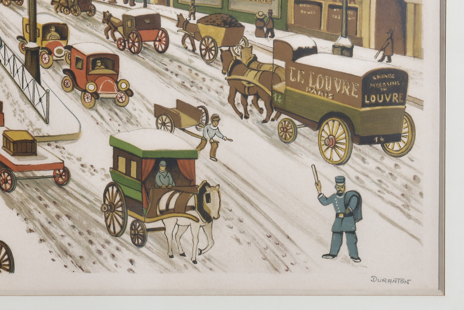 Lithographie signée Duranton