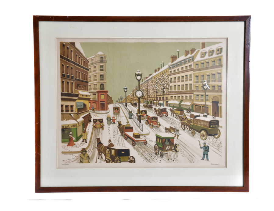 Lithographie signée Duranton