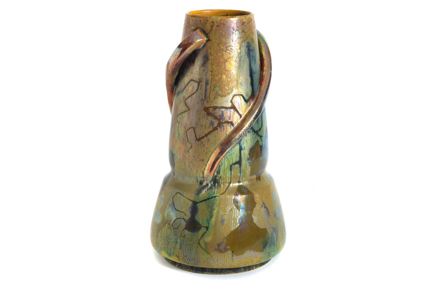 Magnifique vase signé Clément Massier