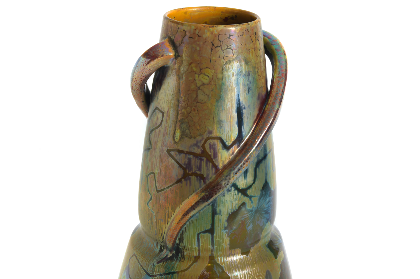 Magnifique vase signé Clément Massier