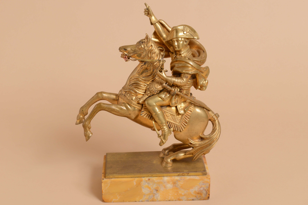 Bronze doré Napoléon sur son cheval