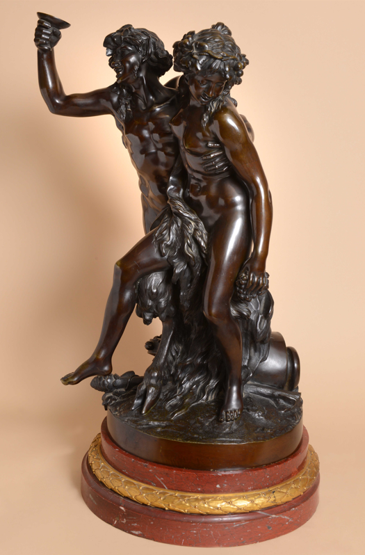 Grand bronze de Bacchus – Signé Claudion, fondeur Denière, XIXe siècle