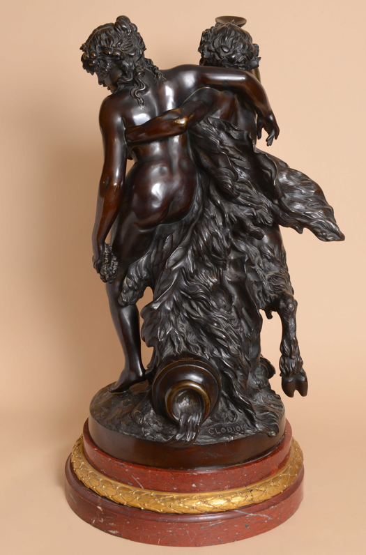 Grand bronze de Bacchus – Signé Claudion, fondeur Denière, XIXe siècle